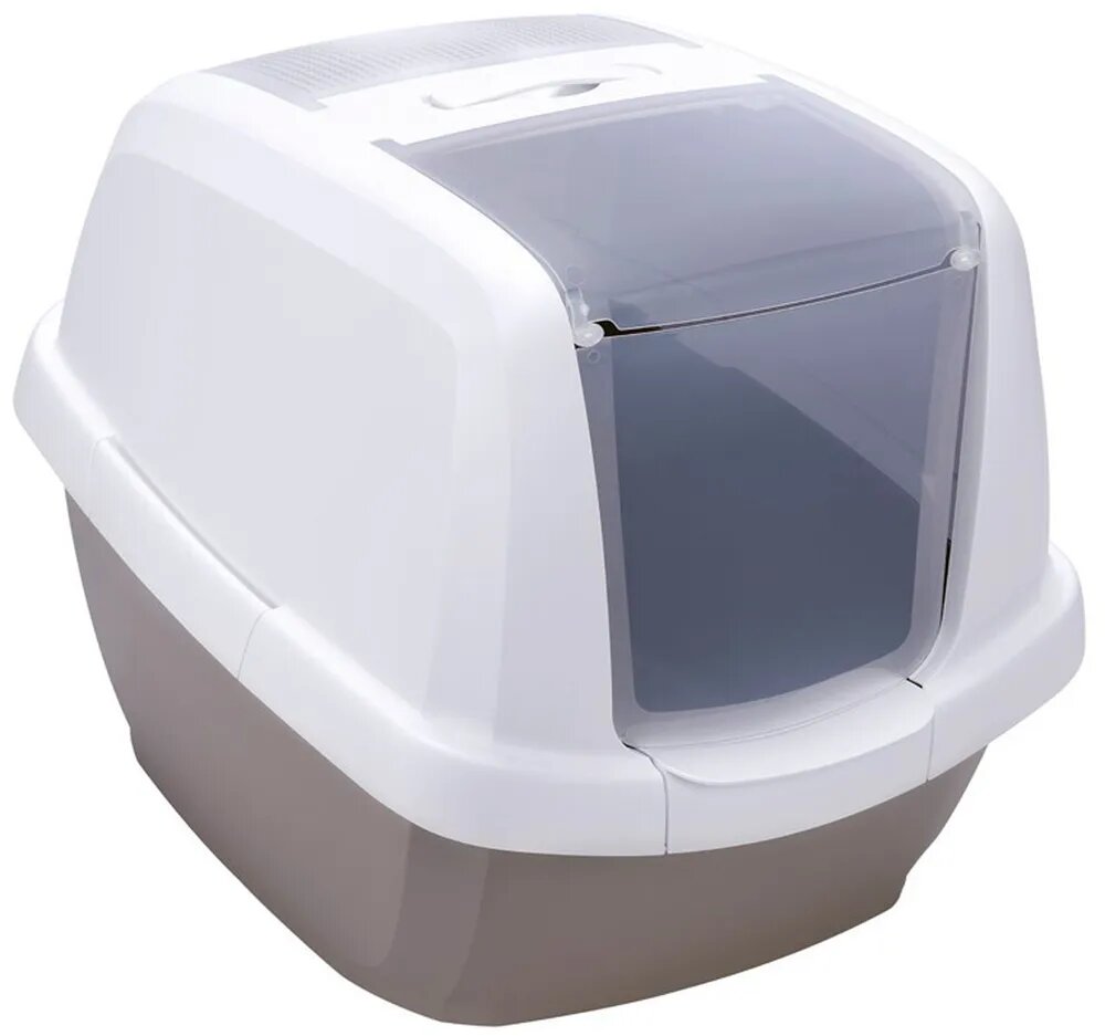 Туалет закрытый (биотуалет) Туалет для кошек закрытый Imac Maddy белый/бежевый 62 х 49,5 х 47,5 см
