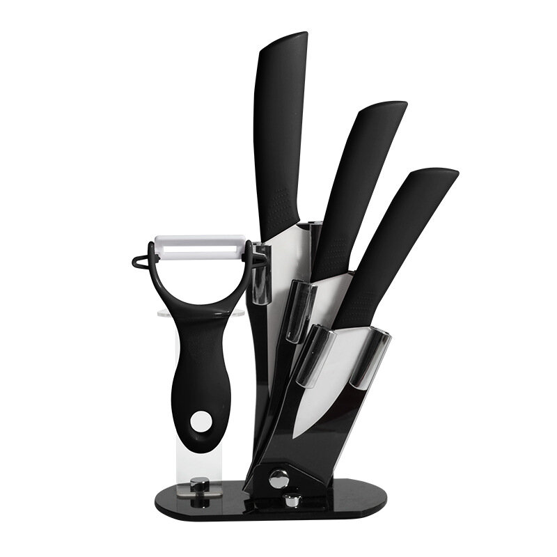 Набор керамических ножей из пяти предметов: нож для фруктов, нож для овощей, набор для чистки, керамический нож из циркония, нож для мяса