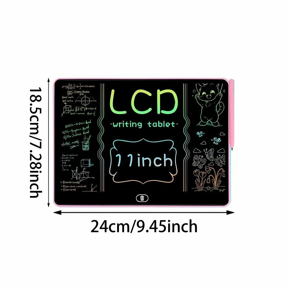 Новогодний ограниченный подарок: Электронная доска для рисования 11, 13, 16 дюймов стираемая, портативная, универсальна для подростков и взрослых, необходима для офиса и школы, граффити