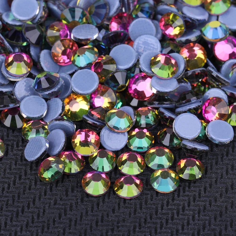 Многоцветные стеклянные стразы SS6-SS30 для рукоделия SS12 - 1440Pcs, Мульти, Rainbow
