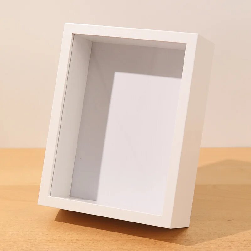 MOONBIFFY 3D деревянная фоторамка Белый, 9.19in, белый