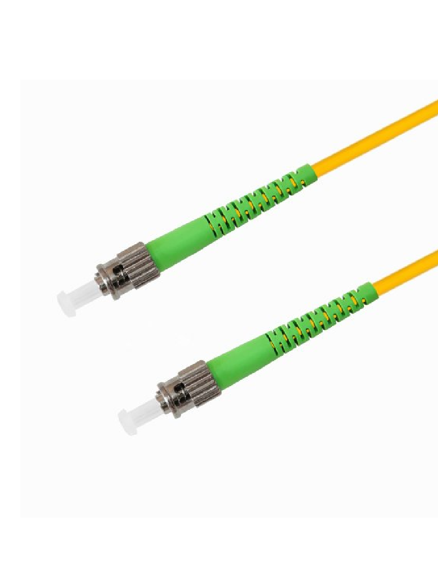 Патч-корд волоконно-оптический TELCORD ШОС-3.0-ST/A-ST/A-SM-20м-LSZH-YL simplex ST/APC-ST/APC, LSZH, 20м