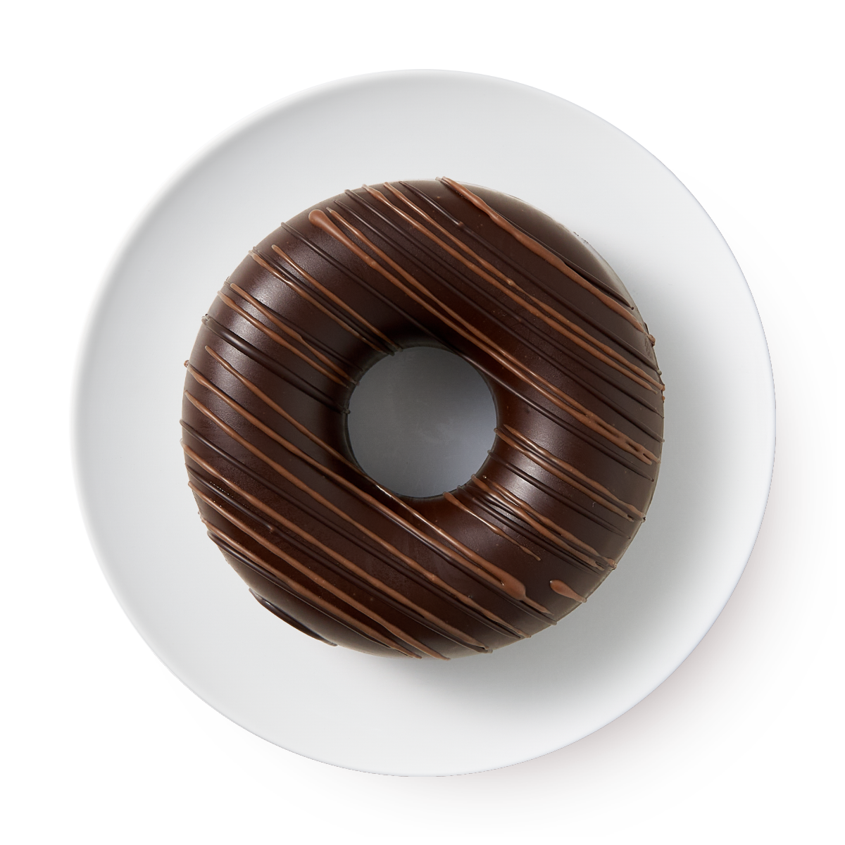 Донат-кейк "Шоколадный", бисквит, шоколад, глазурь, 65 грамм