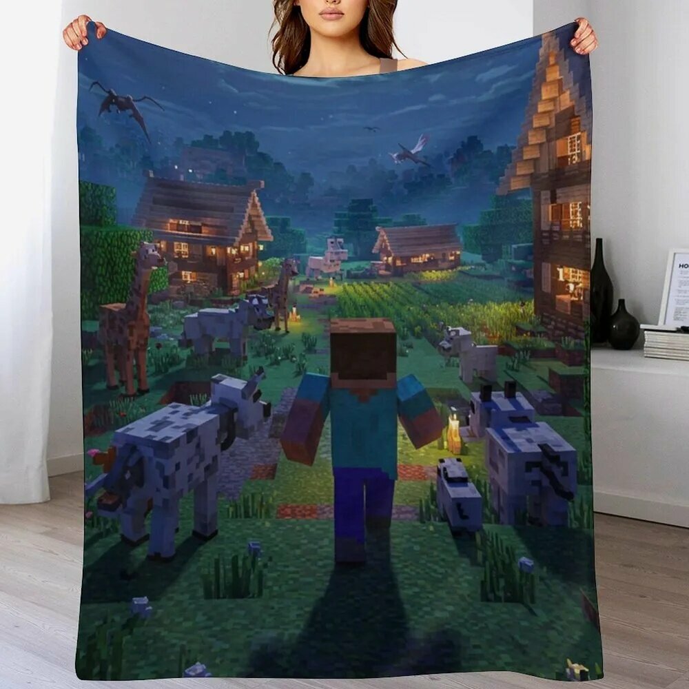 Minecraft Плед , Велсофт, 200 см х 150 см