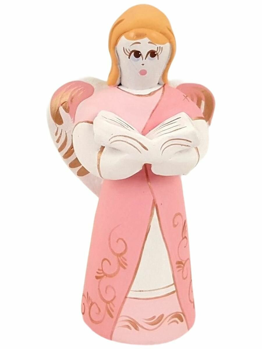 Ангел средний-4, Ковровская глиняная игрушка, ручная авторская работа