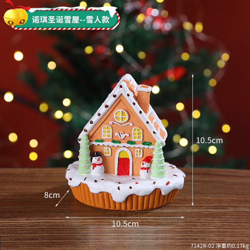 2026 Кросс-бордерный орнамент в виде пряничного человечка, рождественский снежный домик, декор для создания рождественской атмосферы, оформление витрины торгового центра, реквизит для декора