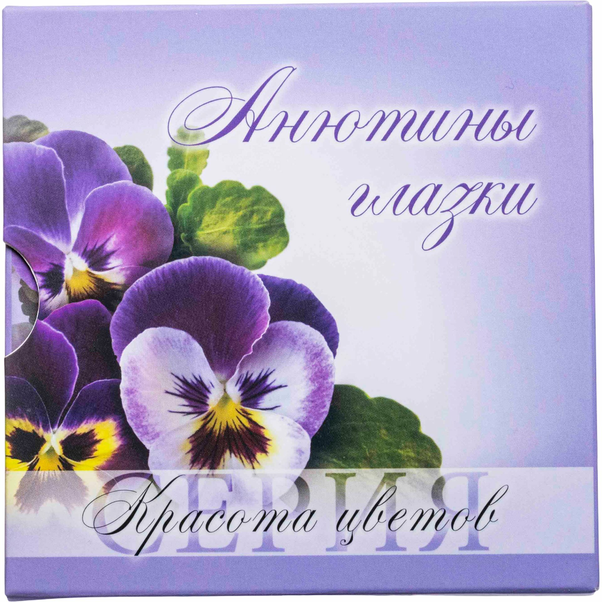 Беларусь 10 рублей 2013 Proof "Красота цветов - Анютины глазки" в буклете с сертификатом, Серебро 925