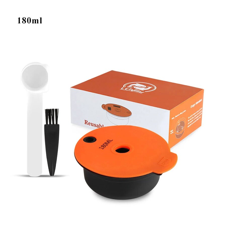 Многоразовые кофейные капсулы iCafilas для Tassimo BOSCH-s Оранжевый, 180ml