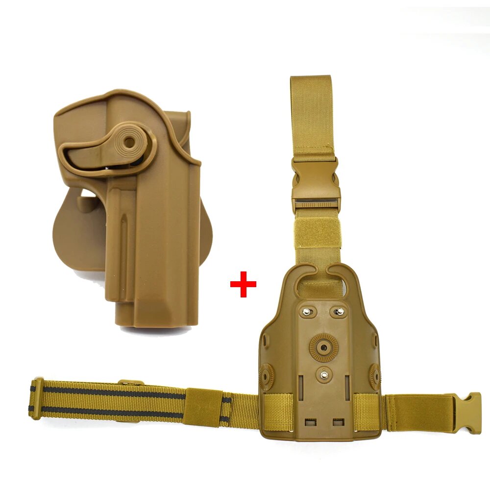 Кобура тактический CLUSGO для Glock 17 19, Beretta M9 92 96, Colt 1911, Beretta PX4 Storm tan for m9