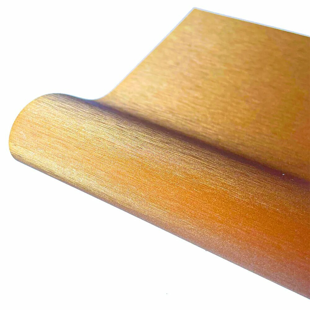 Радужная светоотражающая виниловая пленка для Оранжевый, 12in x 10in(30x25cm), USA Brushed Gold