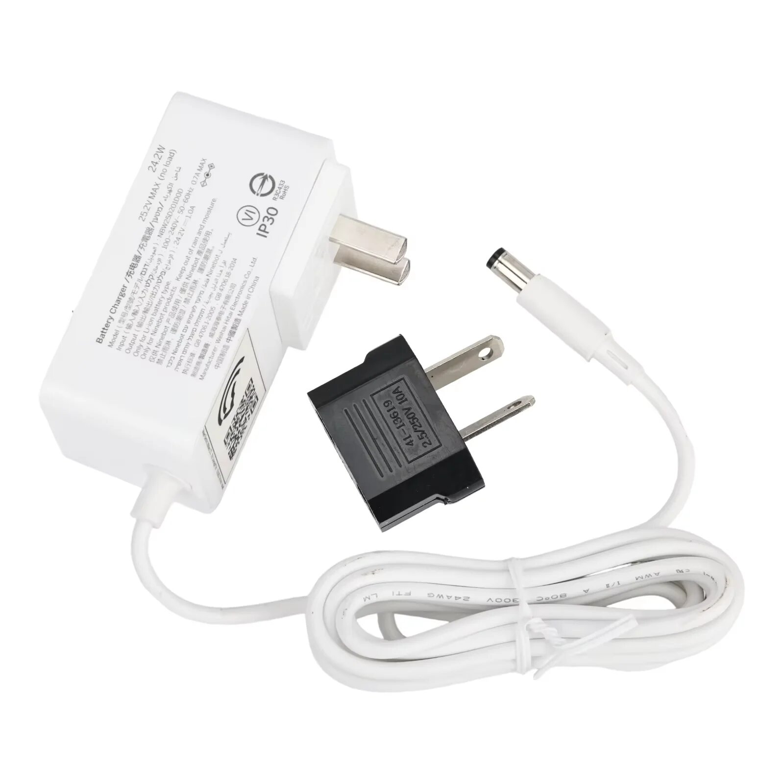 Зарядное устройство для Ninebot C15 C20 E8 E10 add AU adapter