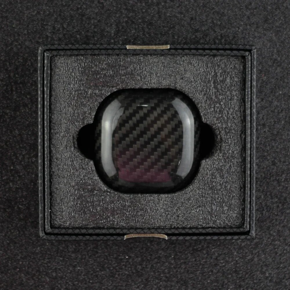 Чехол из углеродного волокна для Samsung Galaxy Buds2 Pro For Galaxy Buds Pro, Glossy Black