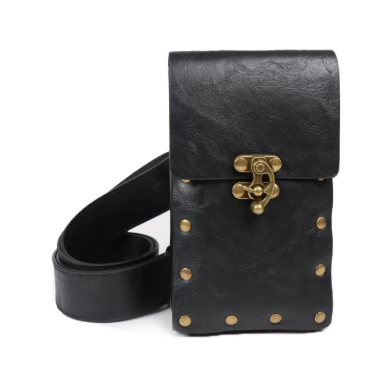 Кожаные ремни для косплея 4 шт. Черный, 2p black