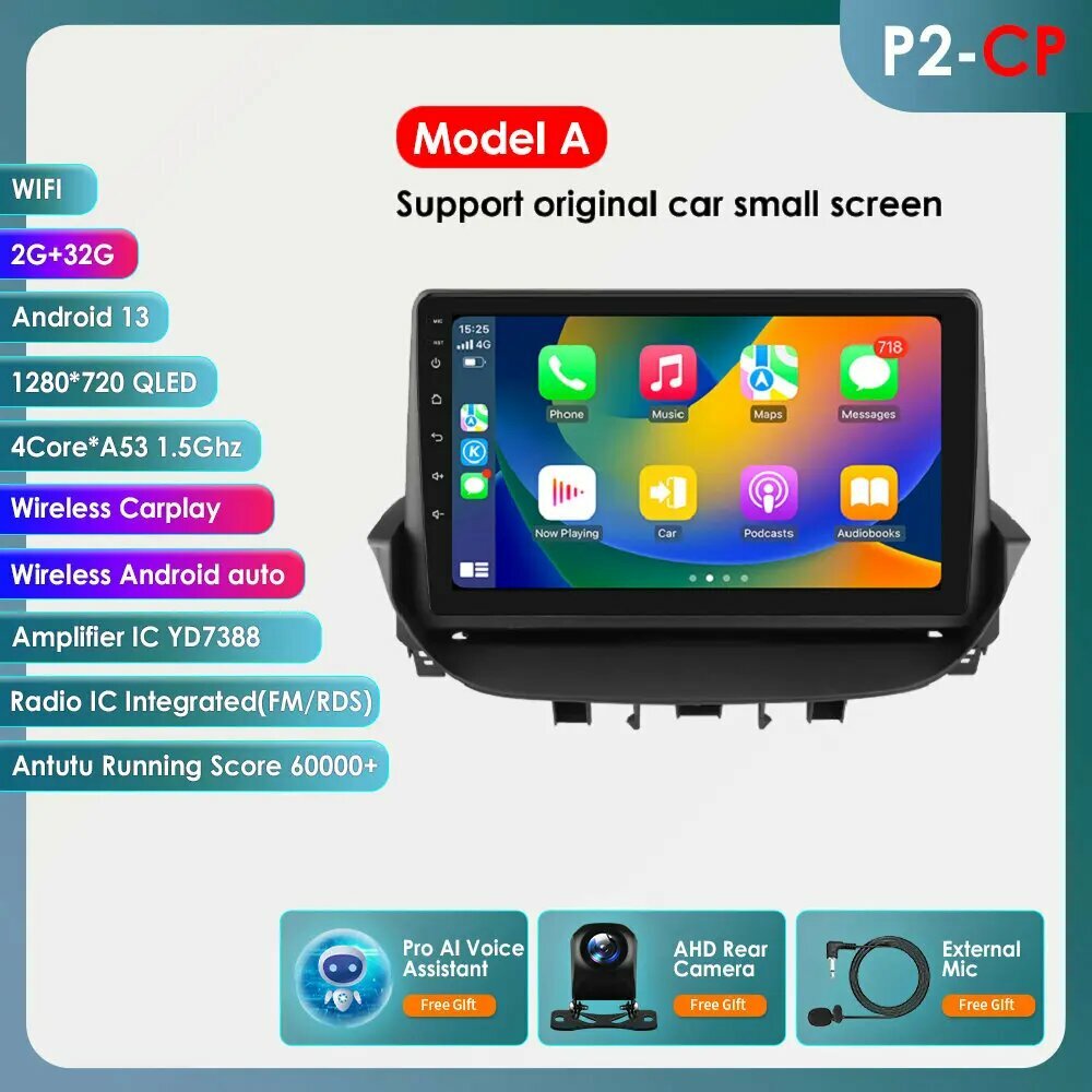 4G 8 ядер Android авторадио для Renault Laguna 2 2001-2007 AI Carplay мультимедийное автомобильное радио GPS стерео 2din QLED экран головное устройство P2 CP A AHD6 AI