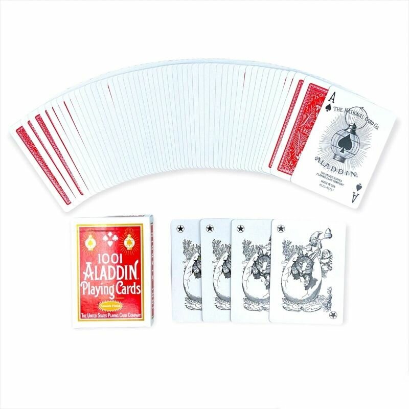 Карты Bicycle Aladdin Playing Cards red — фото 1