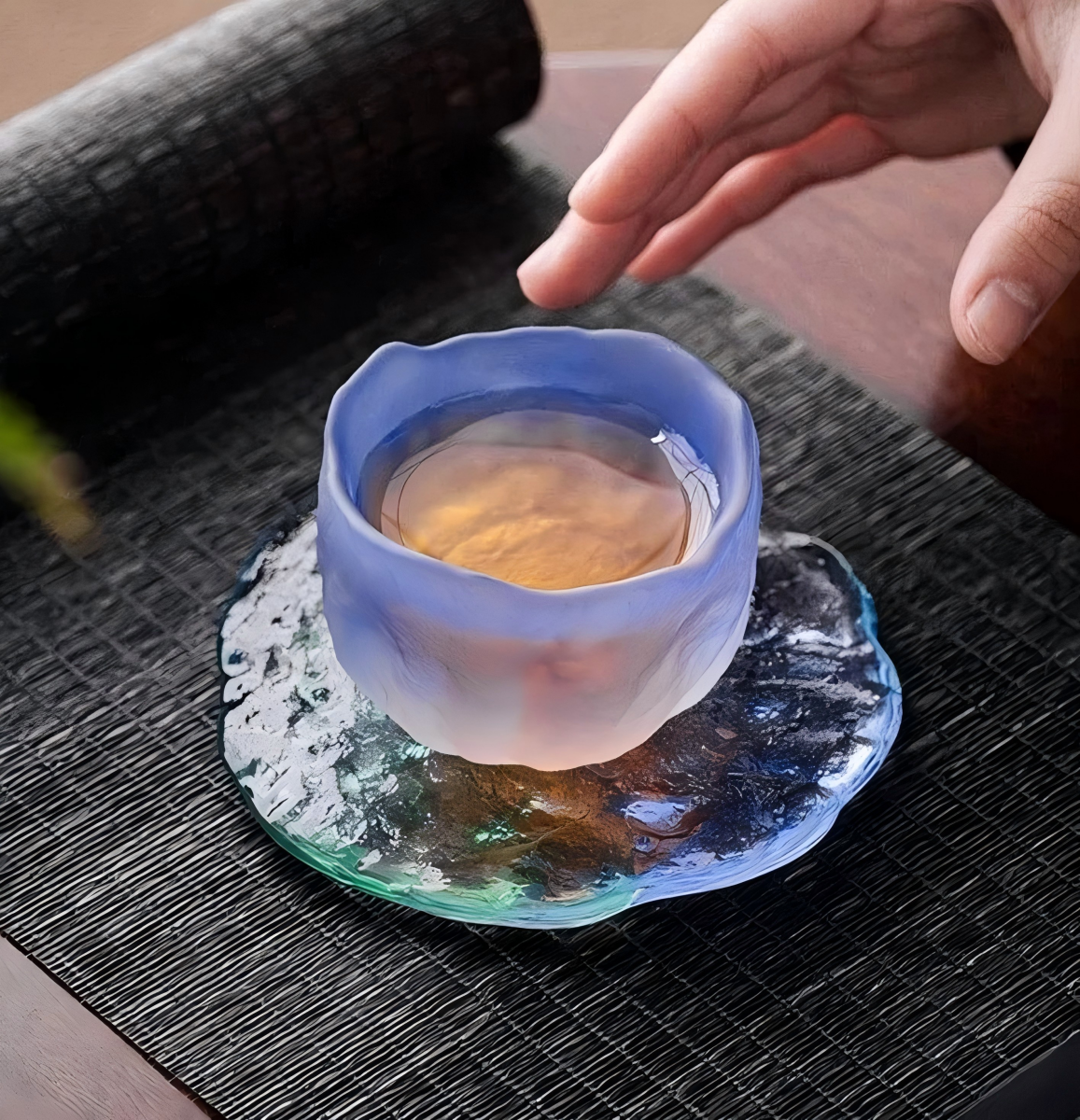 Японские чашки, Чудо-дракон Чайная, кофейная пара 60 мл на 1 перс, синий