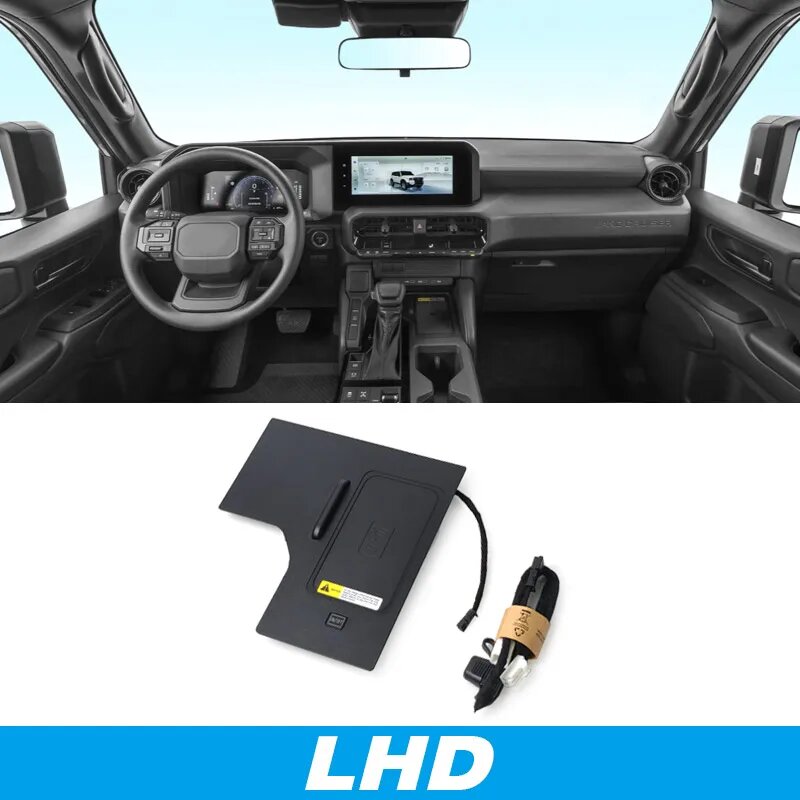 Автомобильное беспроводное зарядное устройство для Toyota Prado LC250 2024 2025, адаптер для быстрой зарядки сотового телефона, аксессуары для внутренней модификации