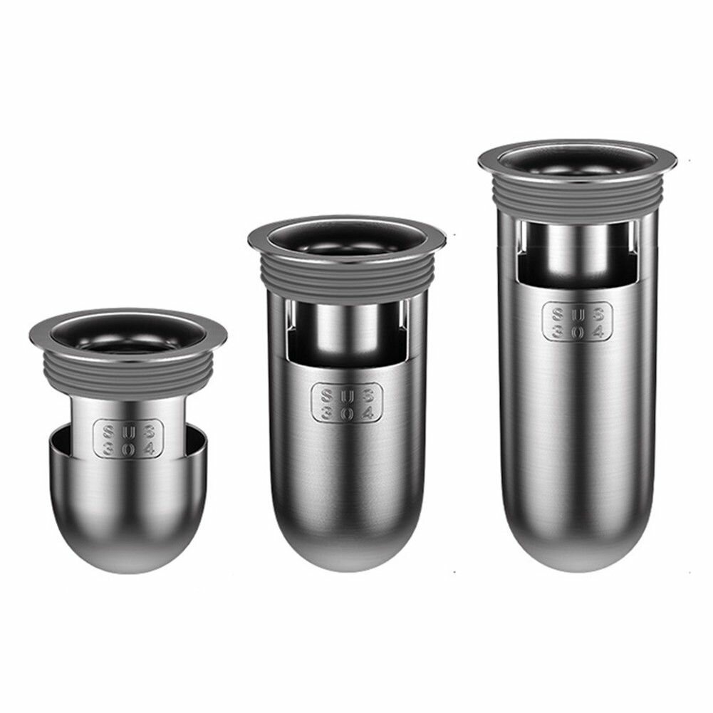 1 шт, предохранитель обратного потока для душевого слива в полу, канализационный клапан из нержавеющей стали 304 для ванной комнаты