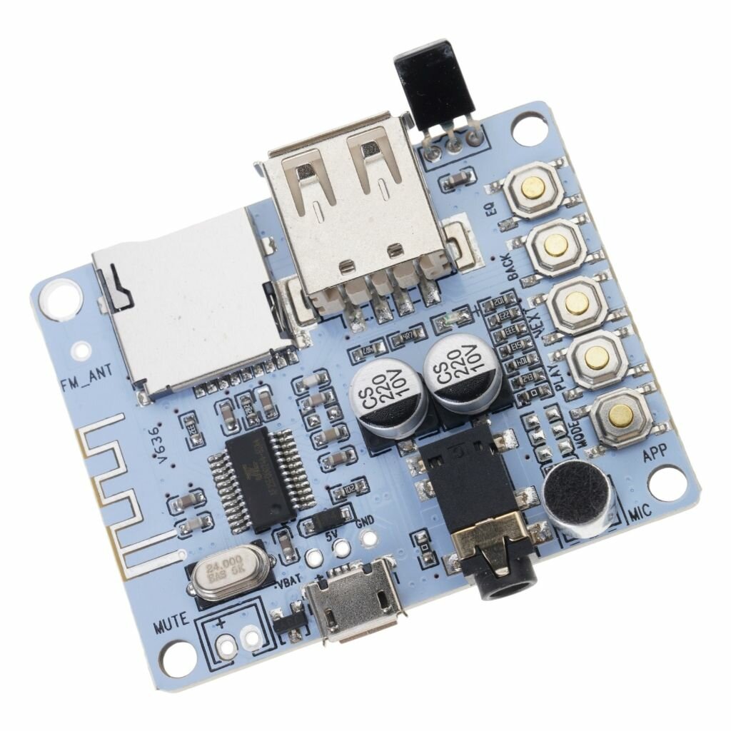 Модуль платы декодирования Bluetooth MP3 плата приема звука Bluetooth