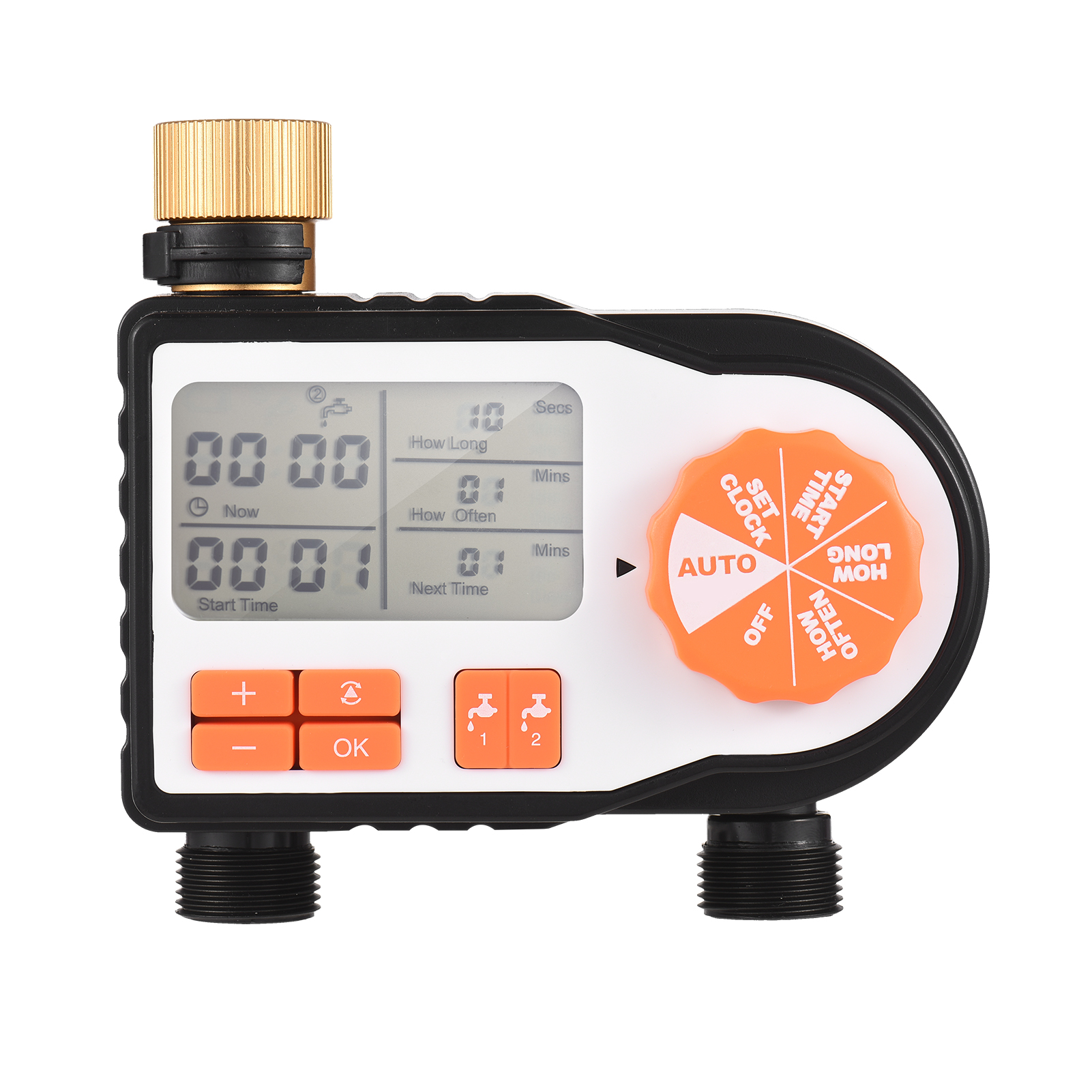 Интеллектуальный Контроллер Полива: АБС-Пластик 80 PSI Интуитивное Программирование Автоматические Контроллеры Полива - Энергонезависимость От Батареек Таймер Для Полива Сада For Газоны Теплицы Сельхозугодья