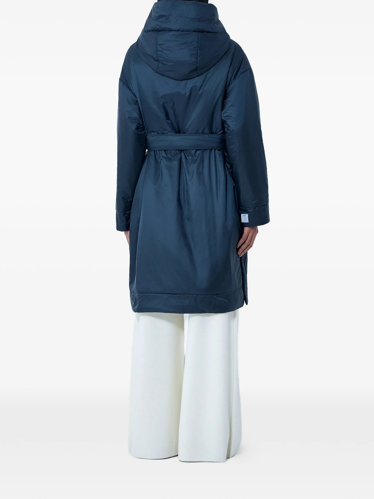 Пальто Max Mara Dionisio hooded coat, размер 42, синий — фото 1