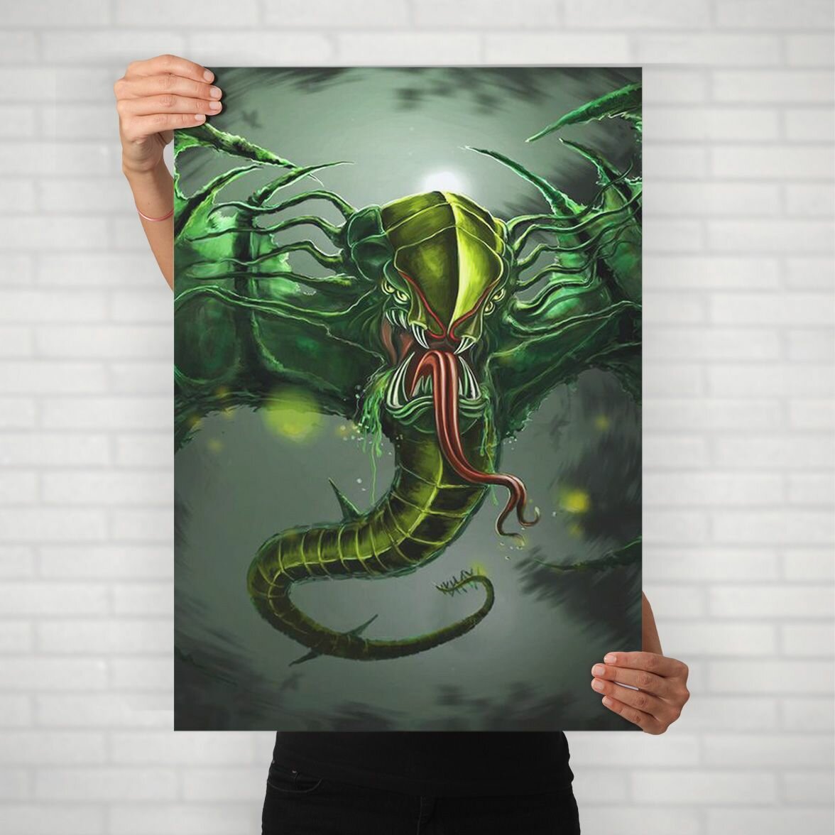 Плакат на стену для интерьера Dota 2 (Viper) - Постер по игре формата A2 (42х60 см)