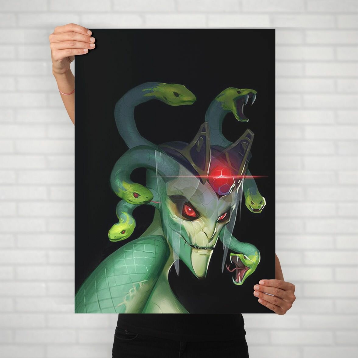 Плакат на стену для интерьера Dota 2 (Medusa 1) - Постер по игре формата A2 (42х60 см)
