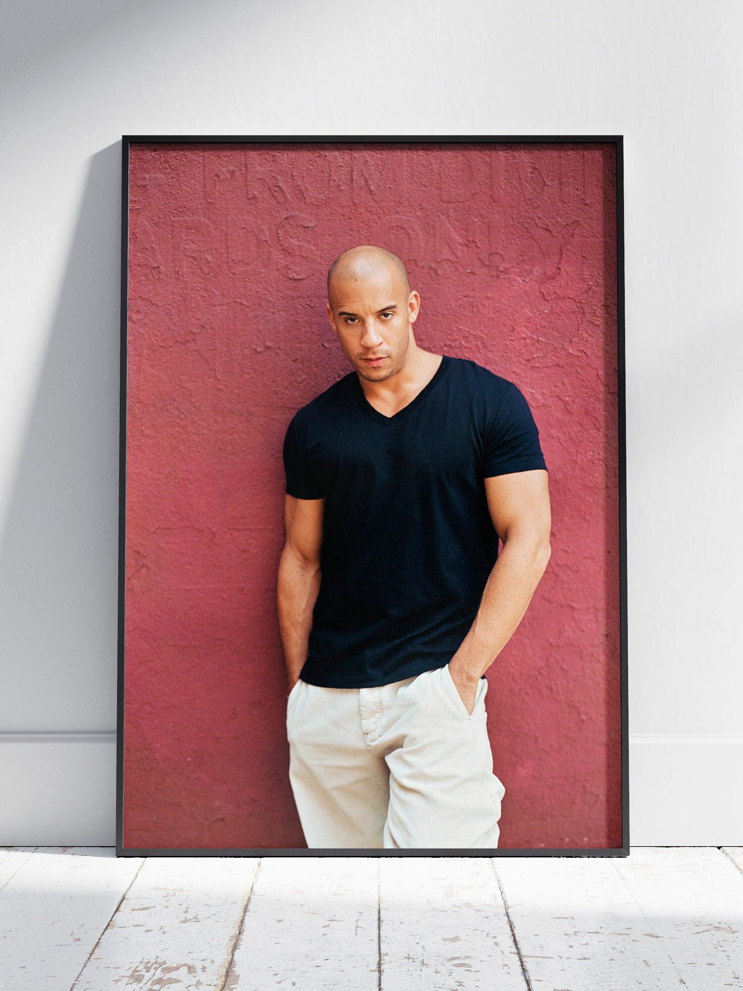 Плакат на стену для интерьера Вин Дизель (Vin Diesel 22) - Постер по актеру фильма, кино, сериала формата A3 (30x42 см)