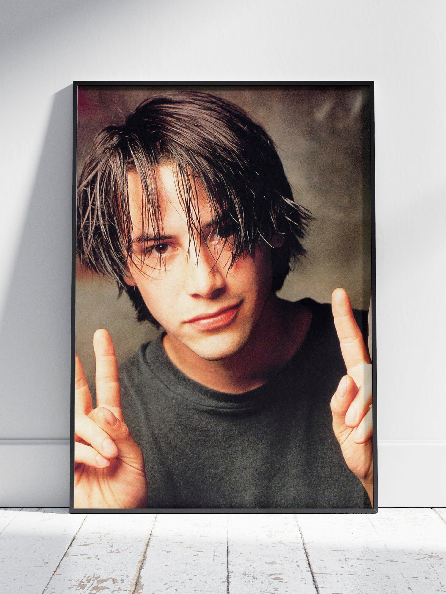 Плакат на стену для интерьера Киану Ривз (Keanu Reeves 39) - Постер по актеру фильма, кино, сериала формата A4 (21x30 см)
