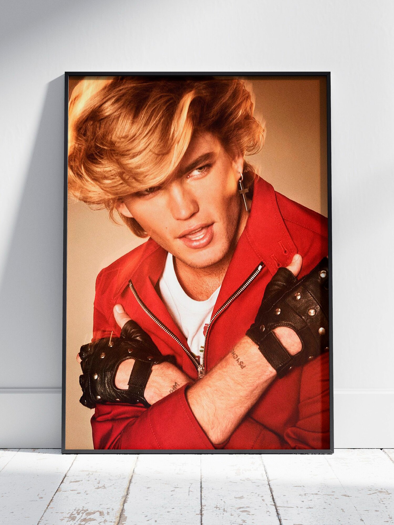 Плакат на стену для интерьера Джордан Барретт (Jordan Barrett 22) - Постер по модели, бренду и моде формата A4 (21x30 см)