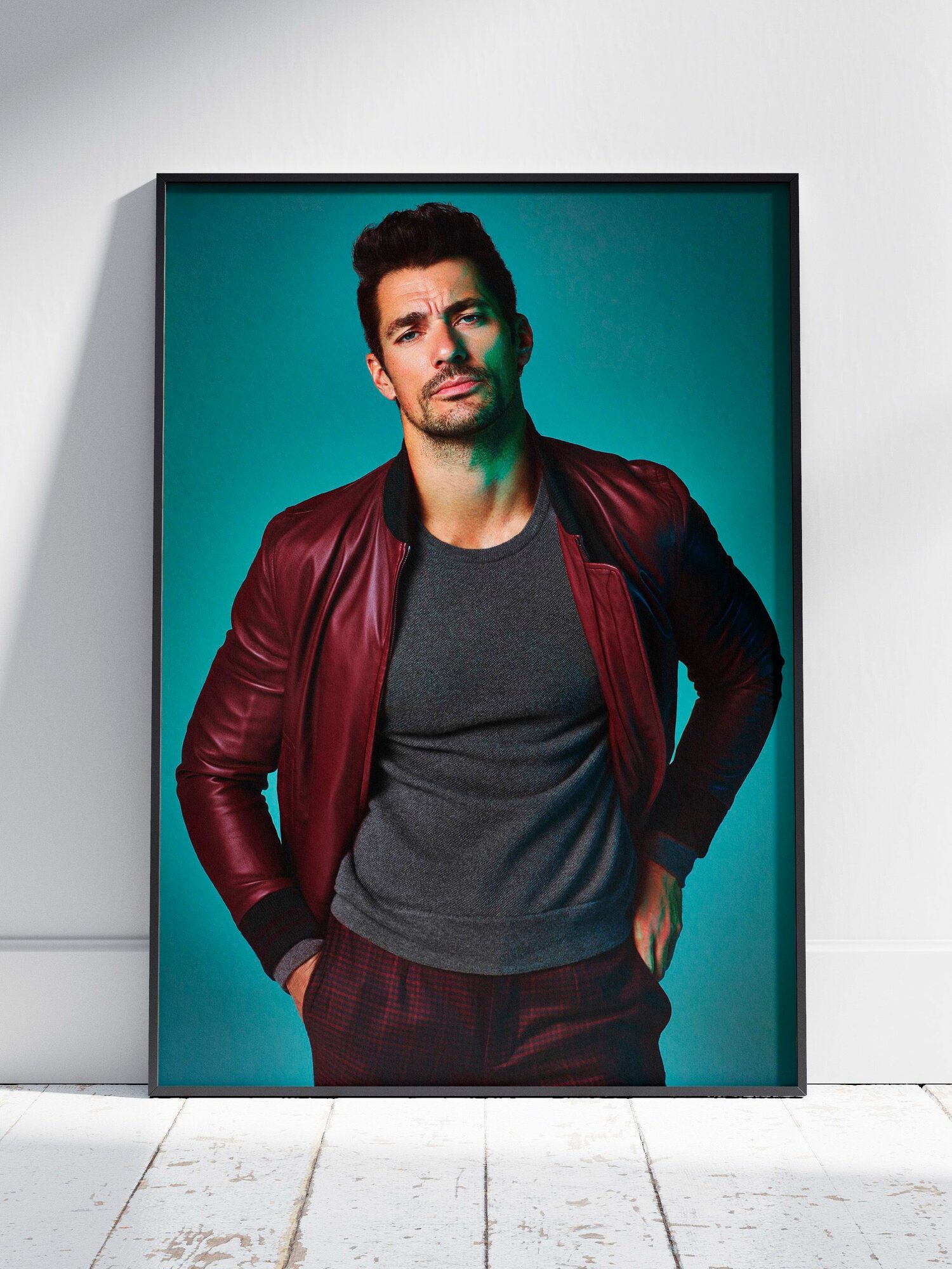 Плакат на стену для интерьера Дэвид Ганди (David Gandy 9) - Постер по модели и эстетике формата A4 (21x30 см)