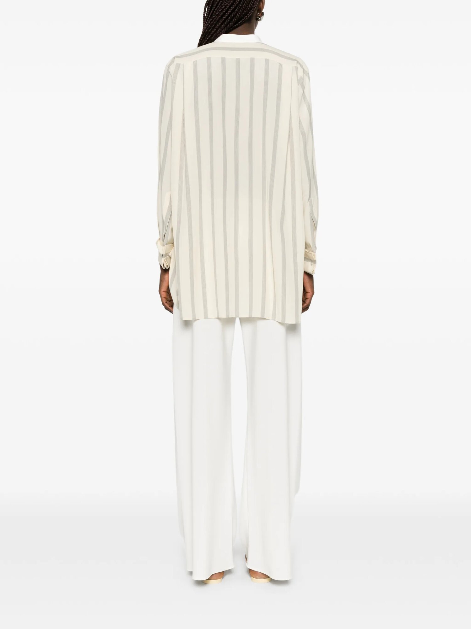 Рубашка THE ROW Striped-pattern shirt, размер 4, разноцветный — фото 1
