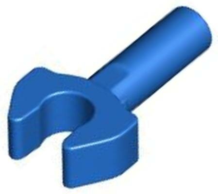 Деталь Lego 48729b Bar 1L with Clip Mechanical Claw - Cut Edges and Hole on Side