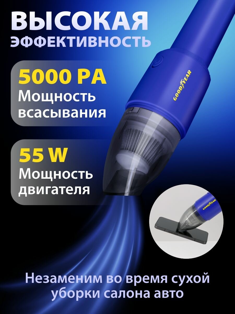 Пылесос для автомобиля, Goodyear — фото 1