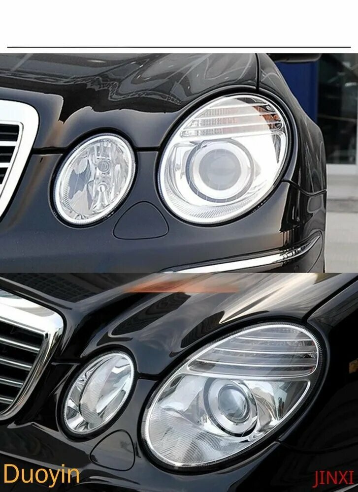 Стекло фары, арт. Mercedes E-Class W211 (2002-2009), 2 шт.