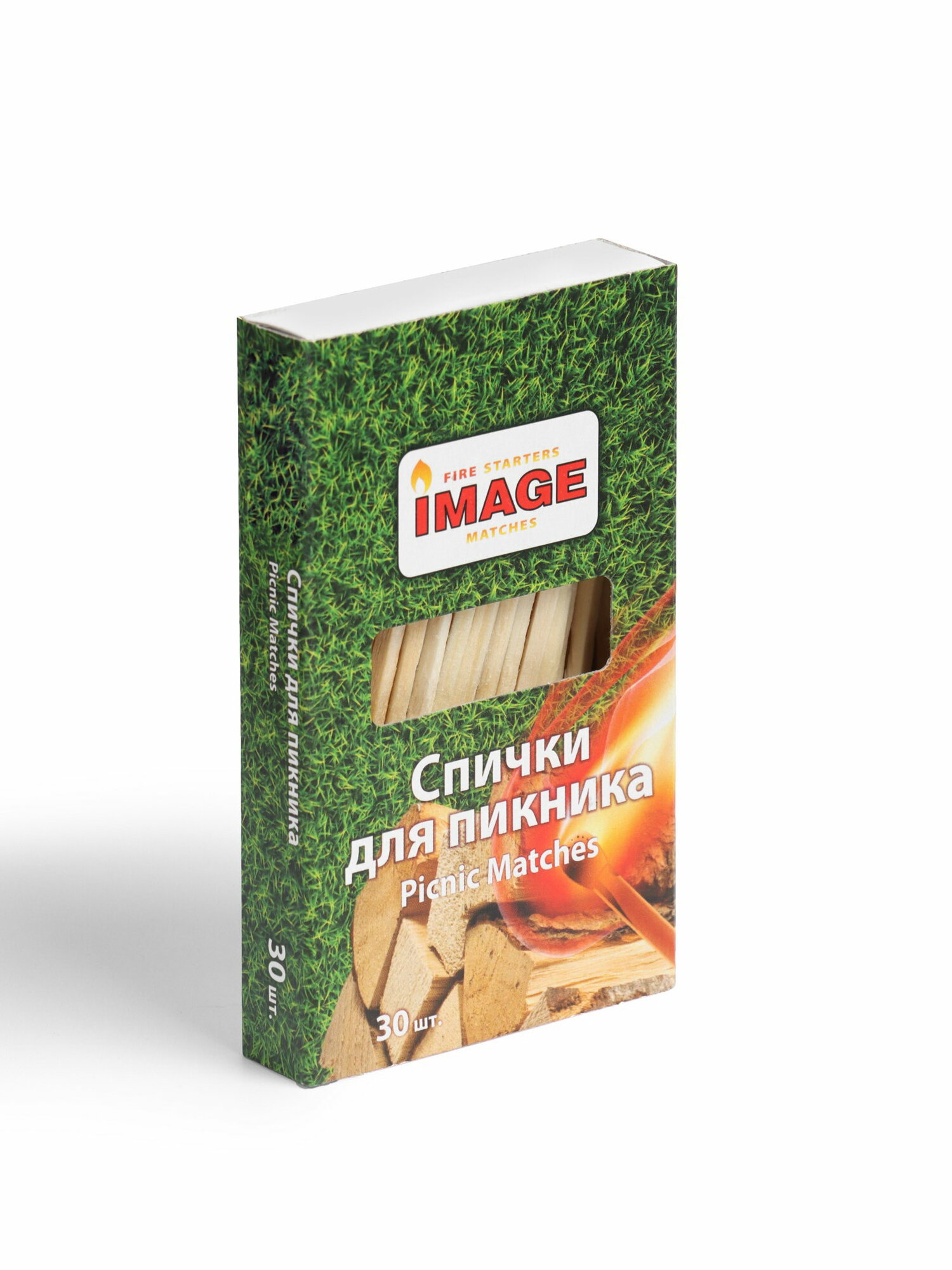 Спички для пикника, 30 шт, вид: спички, размер упаковки: 6.5 x 1.5 x 11 см.