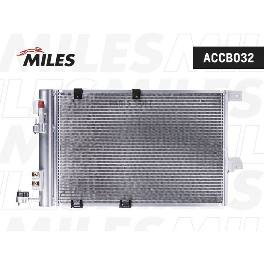 MILES ACCB032 Конденсер OPEL ASTRA G/ZAFIRA A (01-06) 1.6-2.2 DI ()