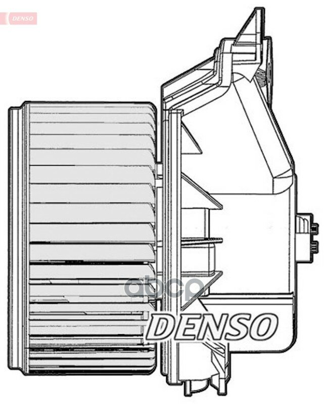Вентилятор FIAT Punto / Grande Punto (199) 1.2-1.9/D 05-> Denso арт. DEA09045