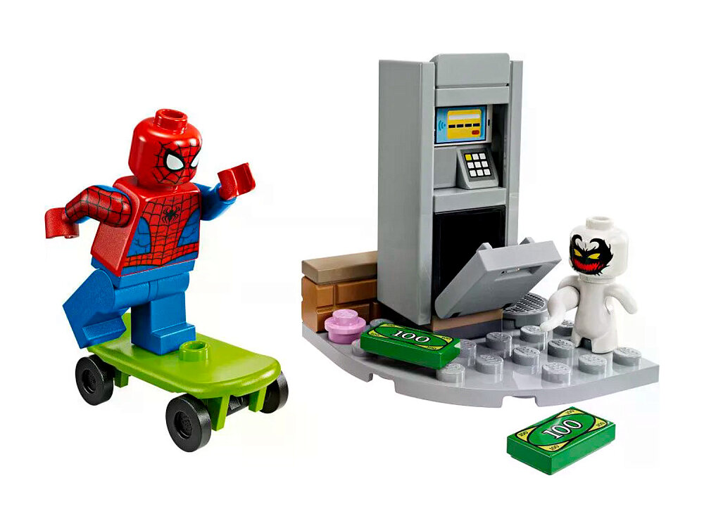Мини-набор LEGO Уникальные наборы 30725 Мини-набор Человек-Паук против Анти-Венома: Ограбление