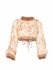 Блуза ZIMMERMANN Tie-dye cropped blouse, размер 44, разноцветный