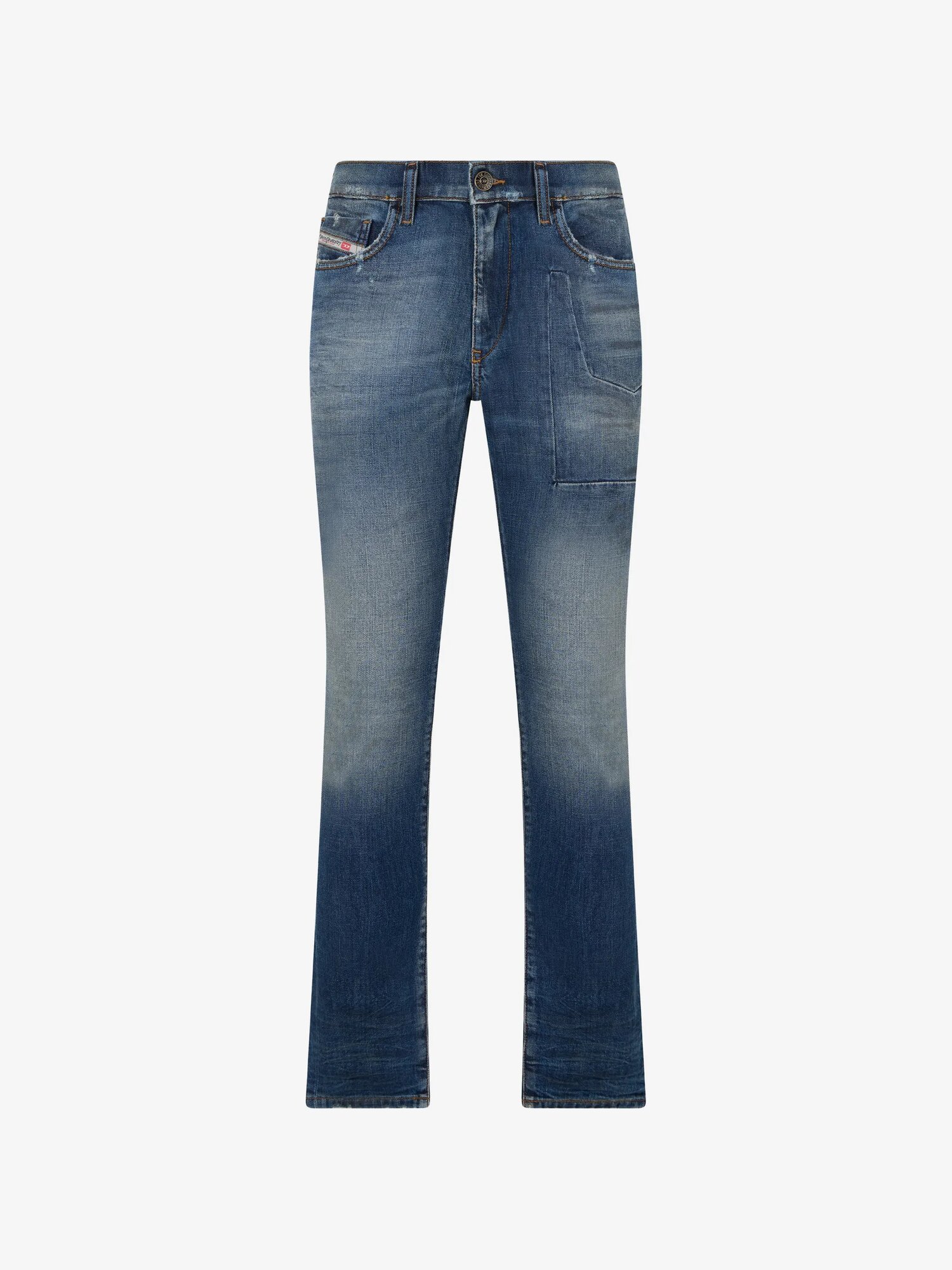 Джинсы Distressed straight-leg jeans 