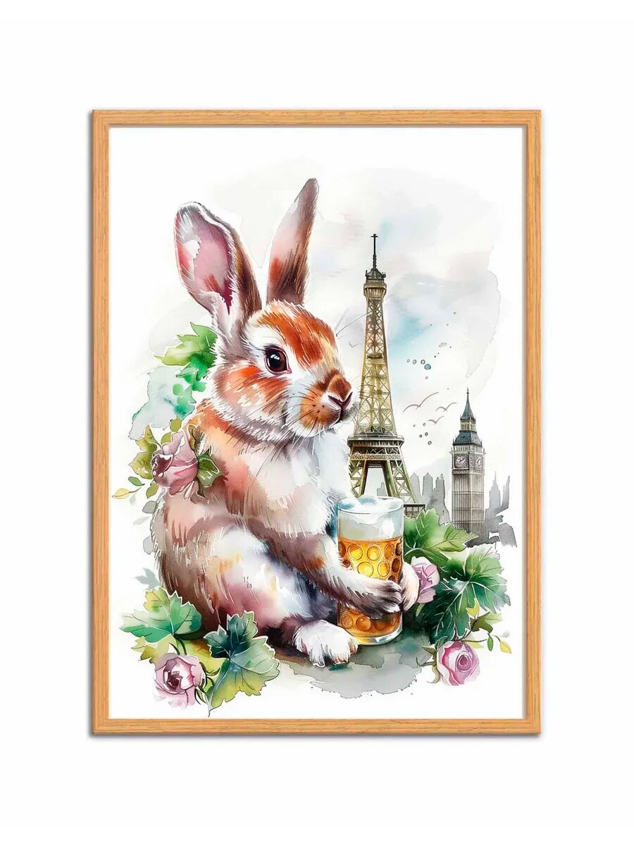 Домашний кролик, Сельскохозяйственное животное, пьющее пиво