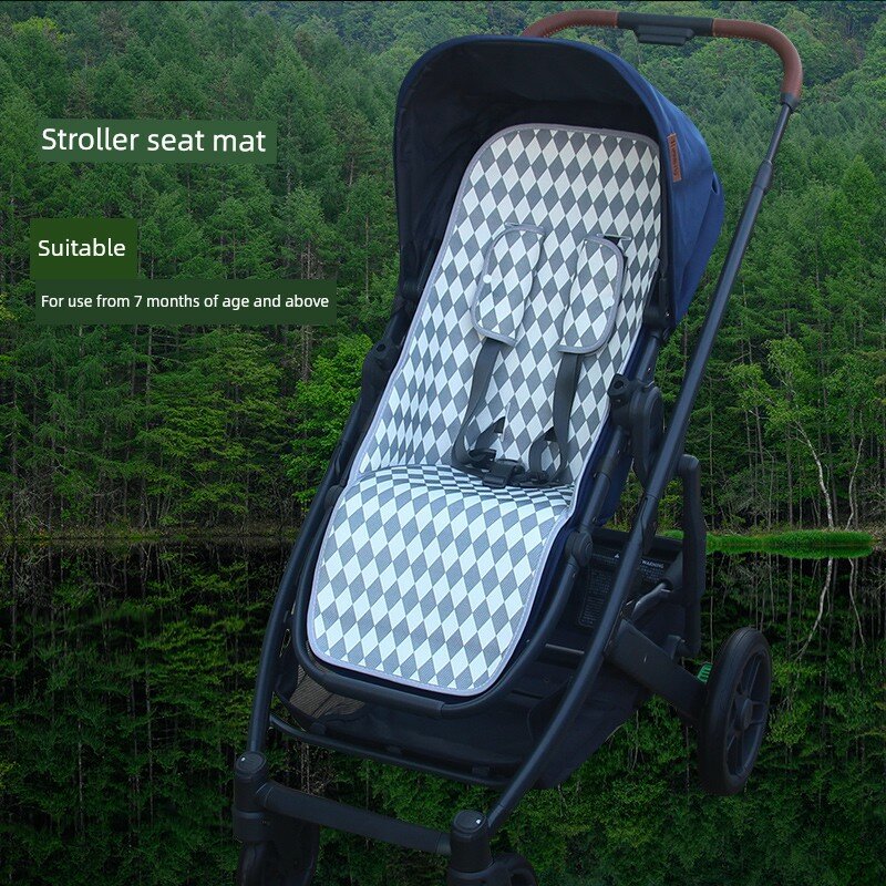 UPPAbaby Vista V3 сидушка для коляски из охлаждающей ткани - серо-клетчатая, антибактериальная и против клещей