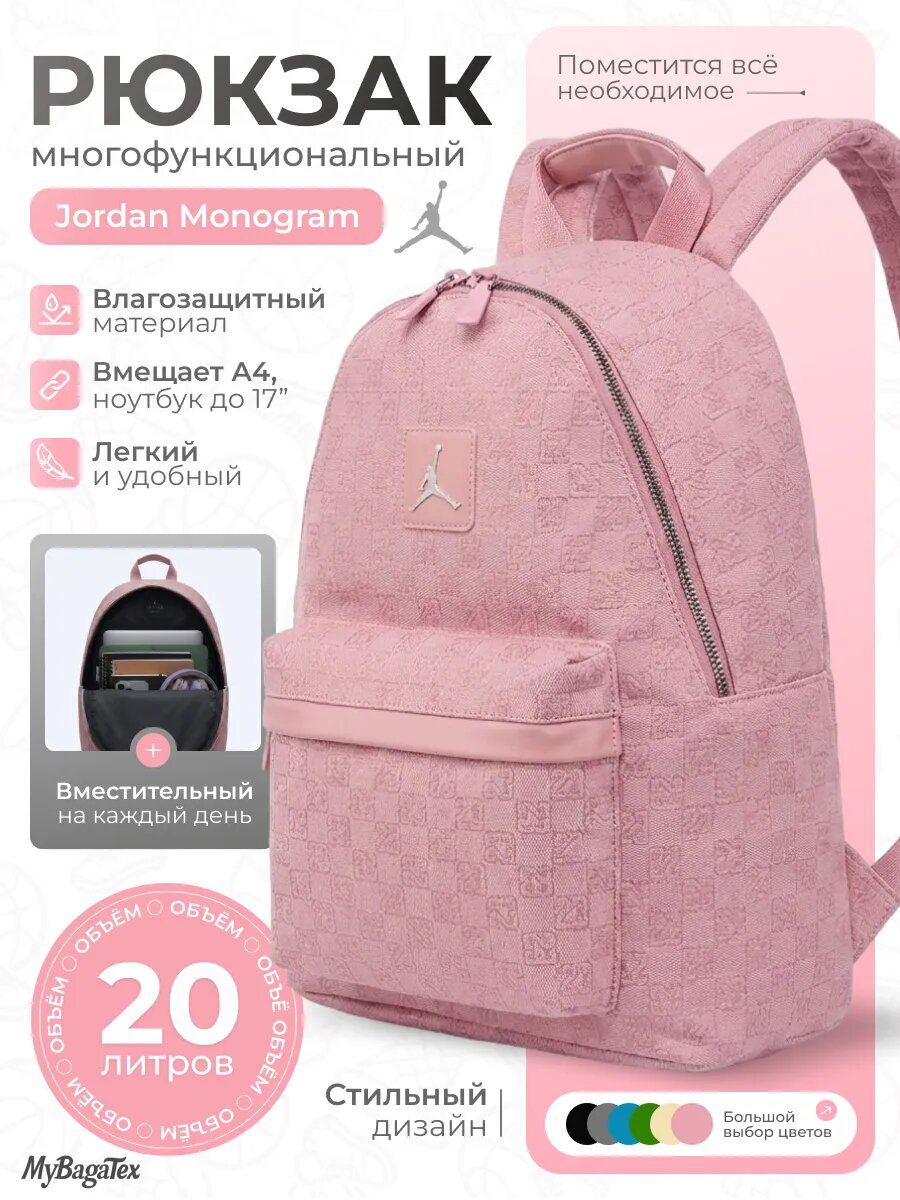 Рюкзак тканевый в стиле Jordan Monogram