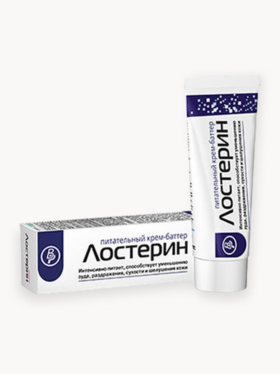 Питательный крем-баттер Лостерин при хронических кожных заболеваниях, 75мл