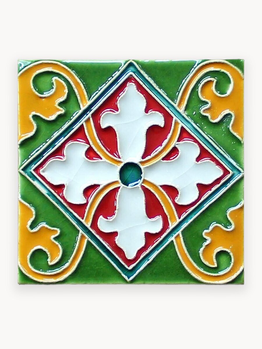 Керамическая декоративная плитка узор №1