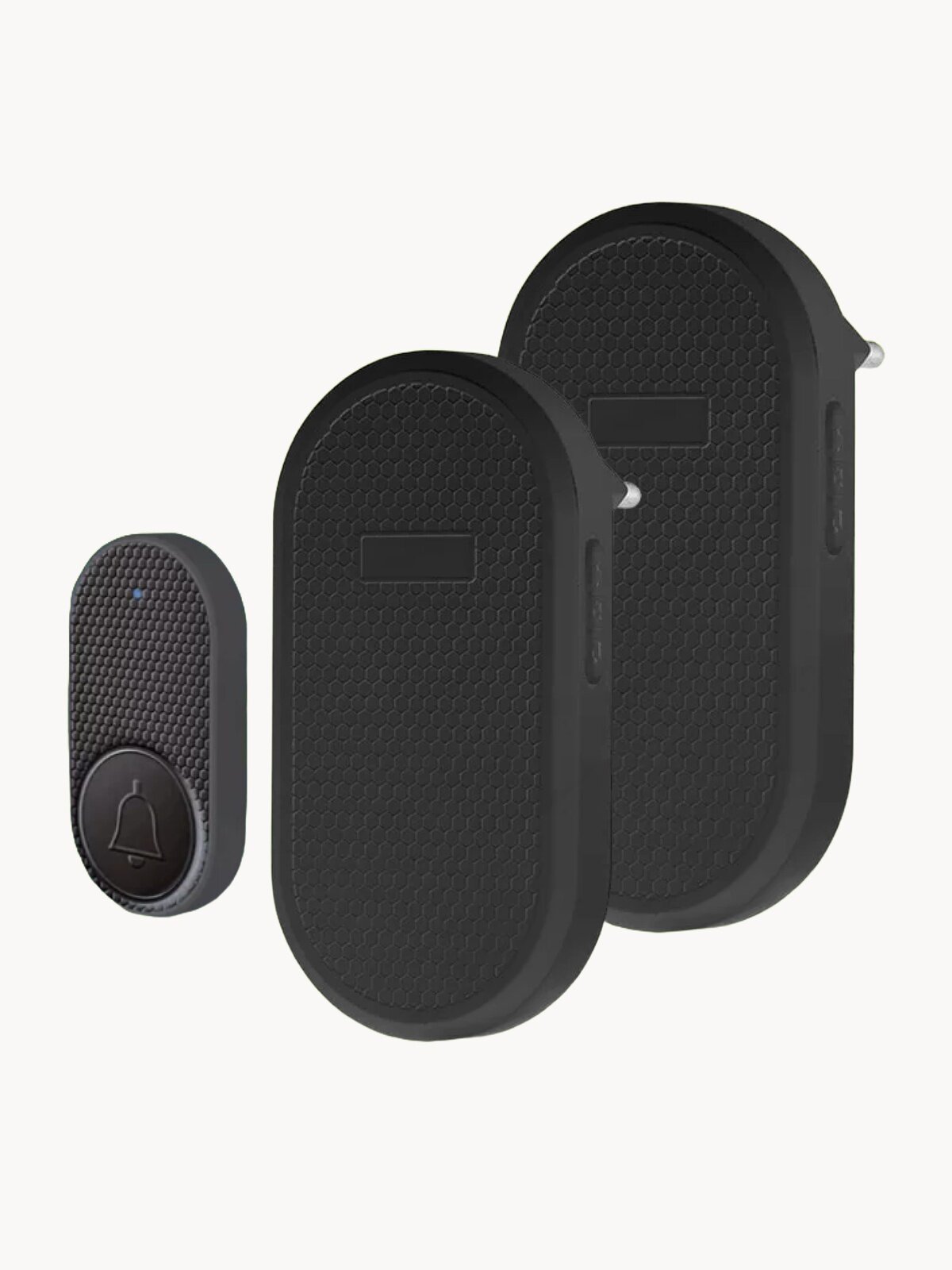 Звонок беспроводной дверной 2 приемника 1 кнопка вызова для дома, дачи, квартиры, калитки.