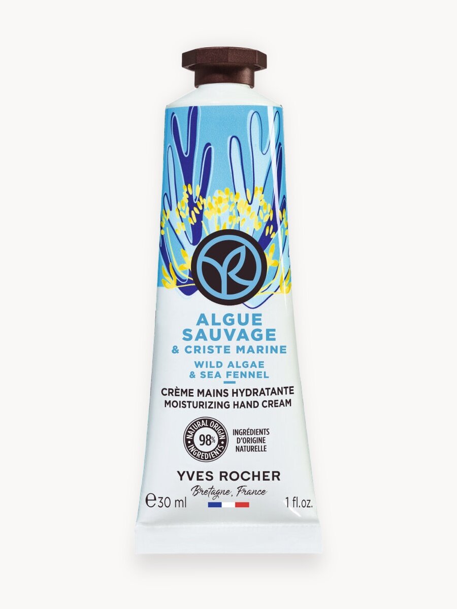 Yves Rocher Увлажняющий Крем для рук Морские водоросли и фенхенль