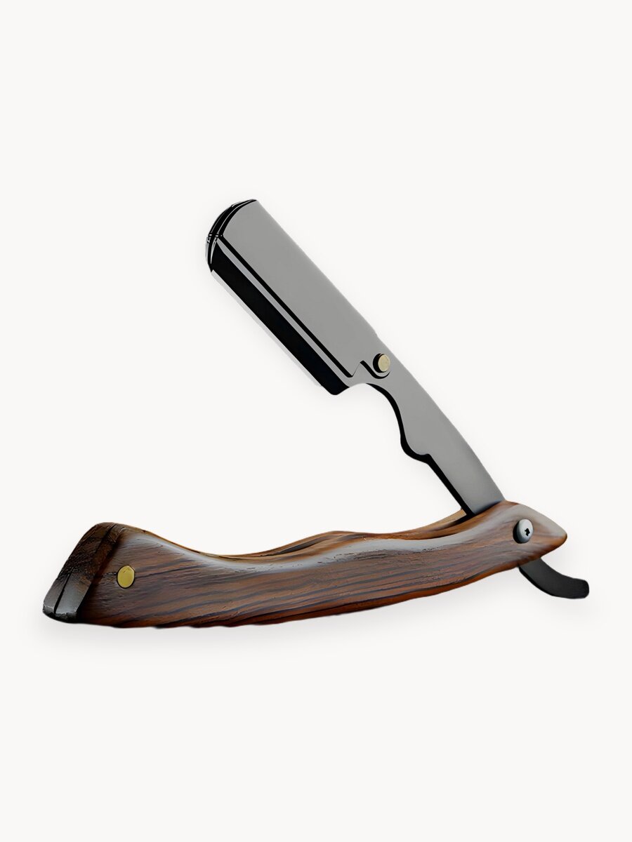 Опасная бритва Dioggi , шаветка для бритья с ручкой из сандалового дерева