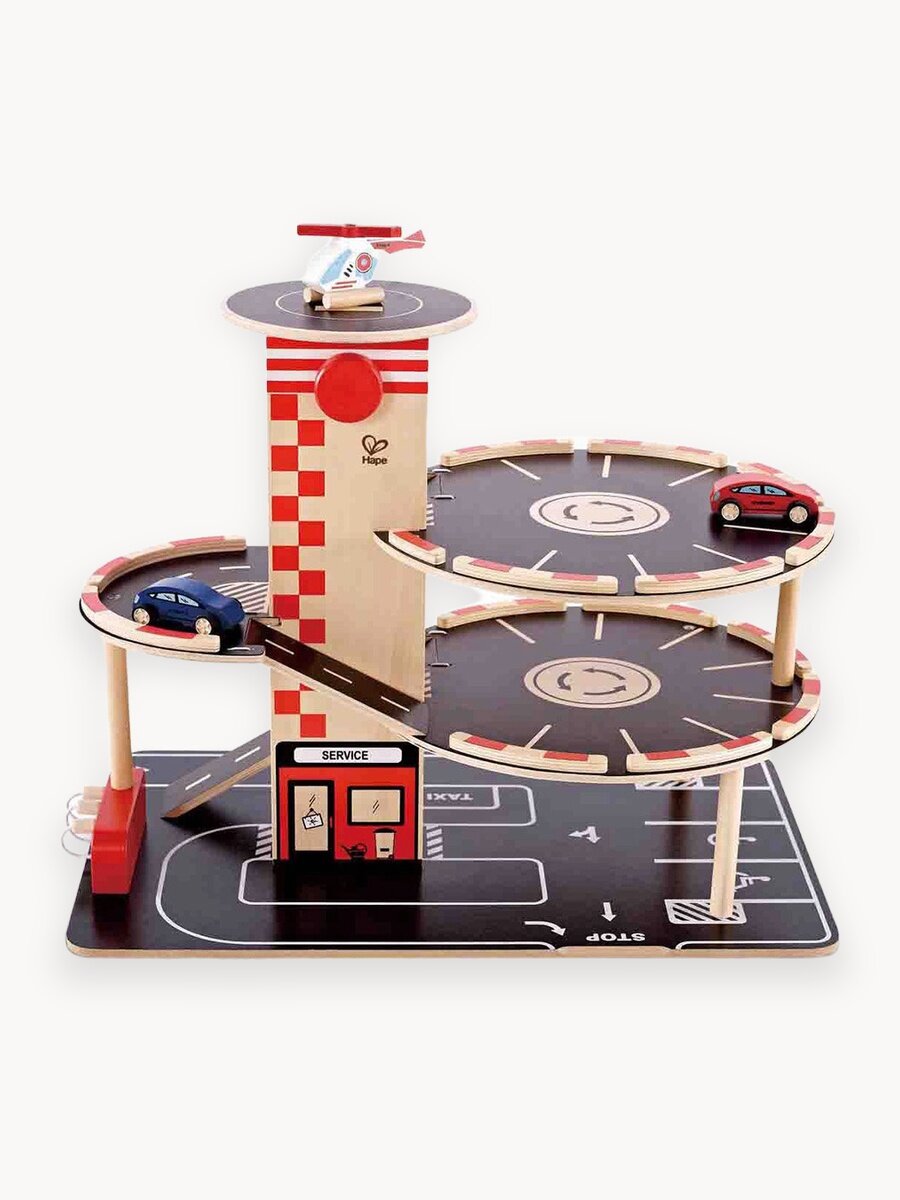 Игровой набор для мальчиков Многоуровневая парковка Hape, E3002_HP